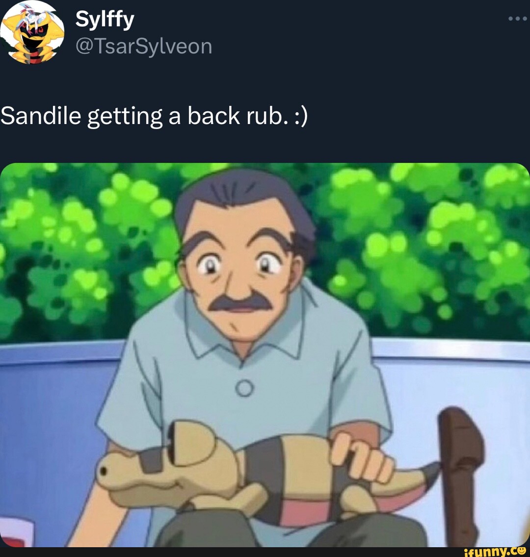 Sylffy Sandile getting a back rub. - iFunny