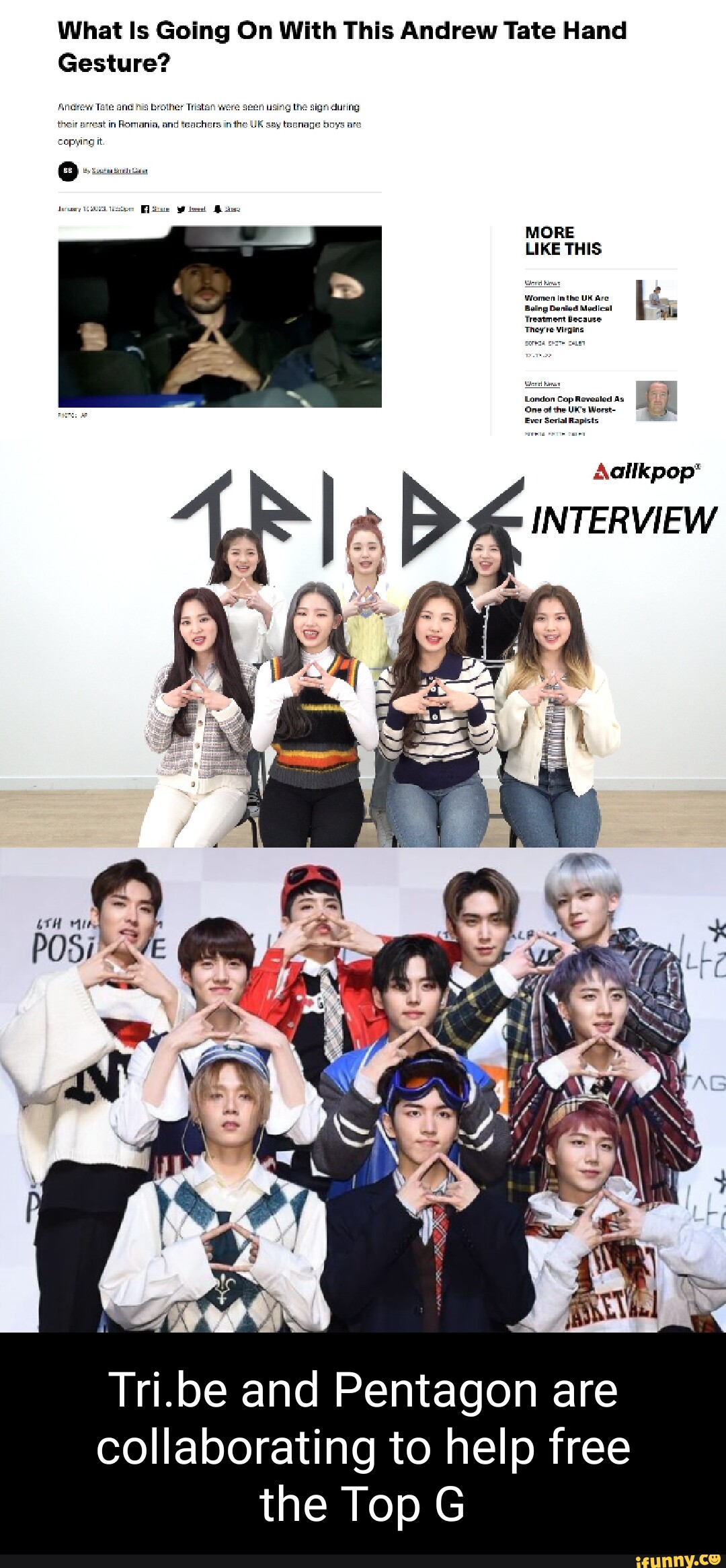 What Is Going On With This Andrew Tate Hand Gesture? in MORE LIKE THIS ...