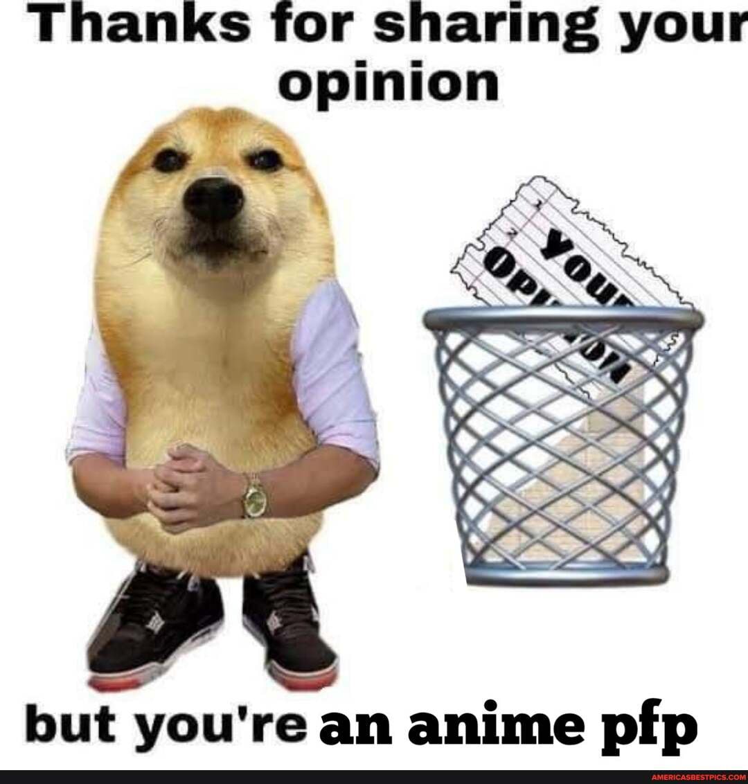 KR, opinion Thanks for sharing your but you're an anime pfp - America’s ...
