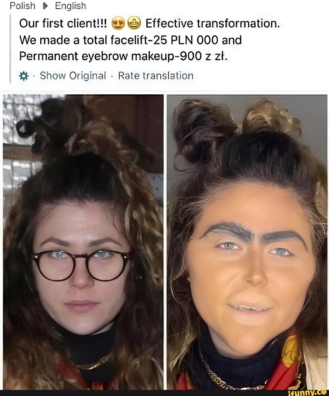 Polish English Our first client!!! Effective transformation. We made a ...