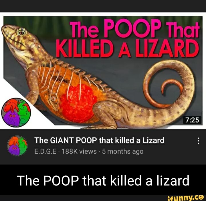 The A LARD The GIANT POOP that killed a Lizard E.D.G.E - 188K views - 5 ...