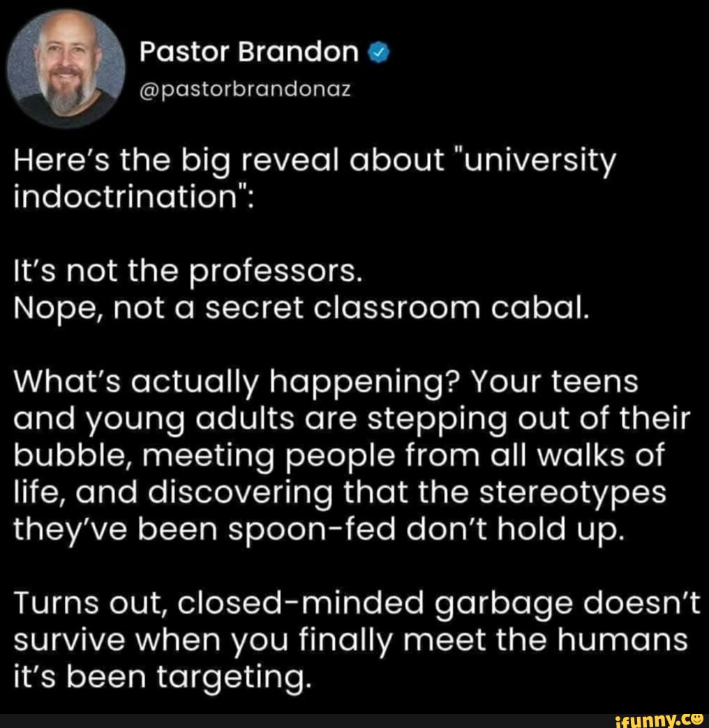 Here's the big reveal about "university indoctrination': It's not the ...