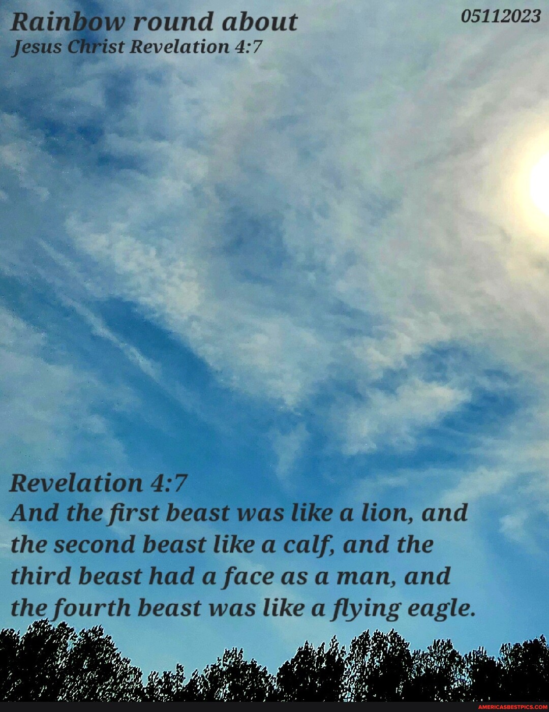 Rainbow round about 05112023 Jesus Christ Revelation Revelation And the ...
