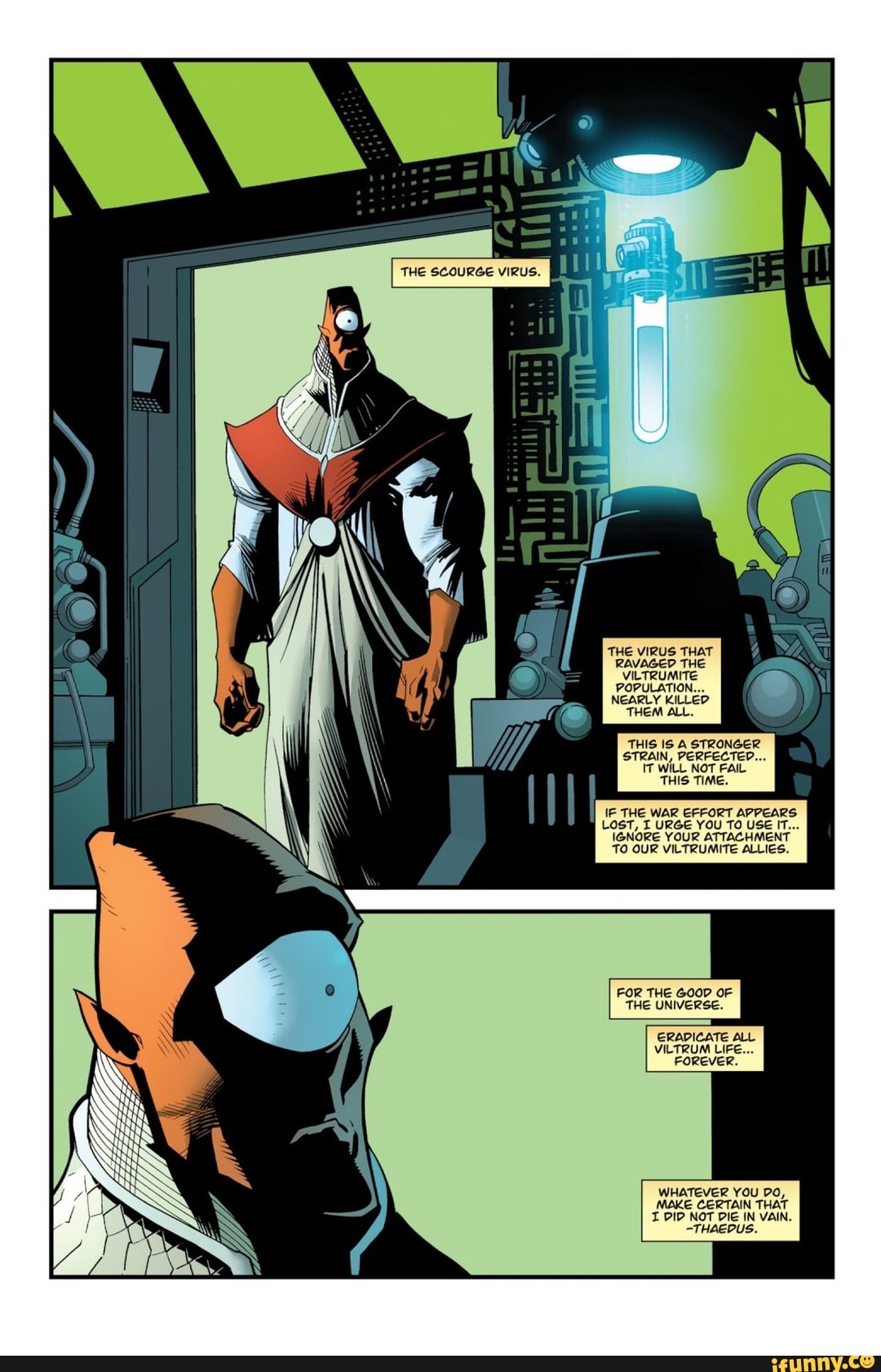 THE SCOURGE VIRUS. THE VIRUS THAT RAVAGED THE VILTRUMITE POPULATION ...