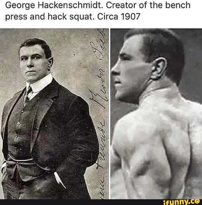George Hackenschmidt. Creator of the bench press and hack squat. Circa ...