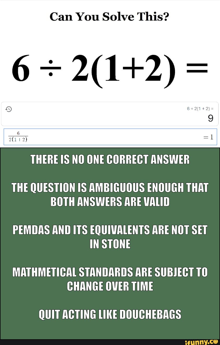 Can You Solve This? al THERE IS NO ONE CORRECT ANSWER THE QUESTION IS ...