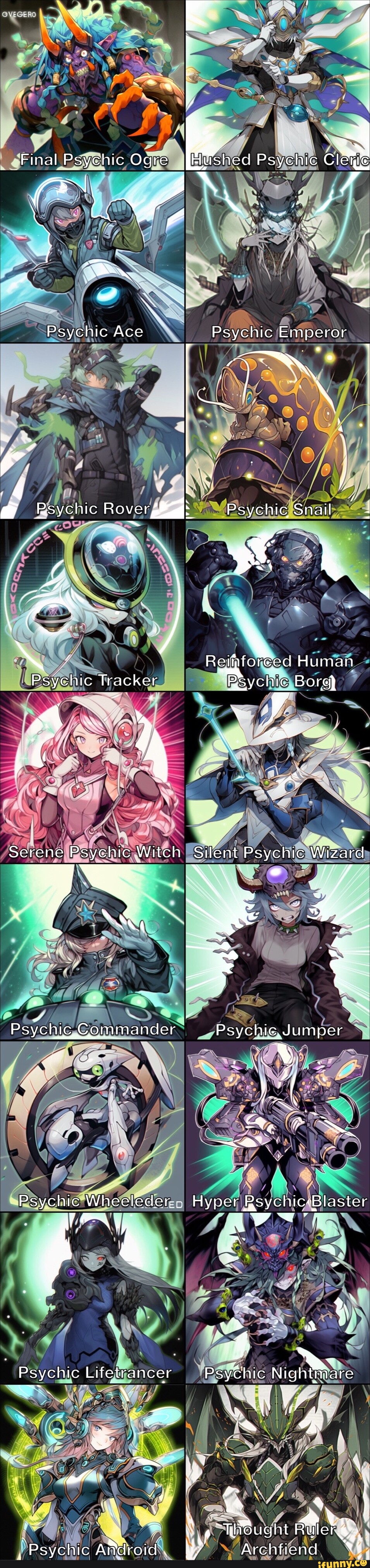 Final Psychic Ogre Psychic SS N. ~ Psychic Ace Psychic Emperor Rsychic ...