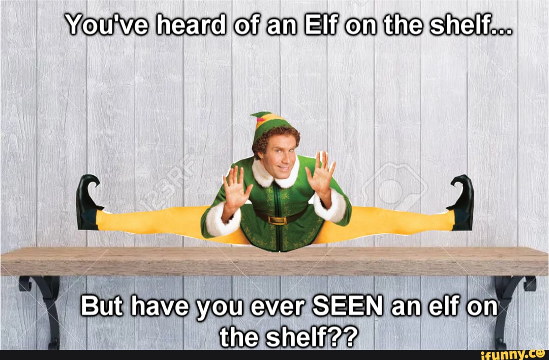 You've heard of an Elf on the shelf... But have you ever SEEN an elf on ...