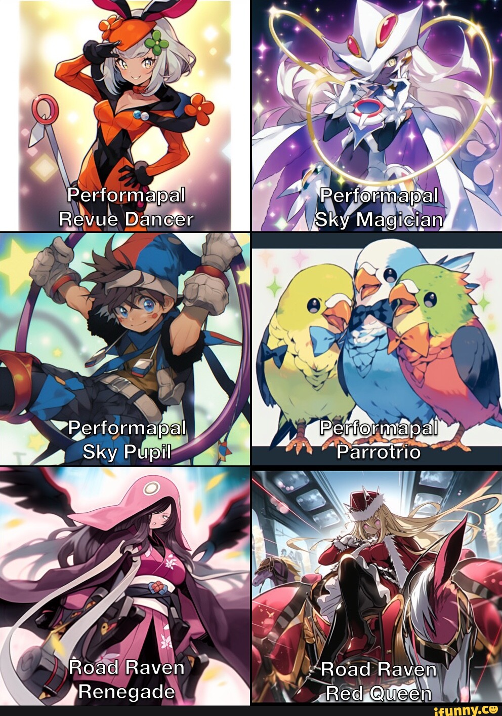 Performapal Revue Dancer Performapal Sky Pupil Road Raven Renegade ...