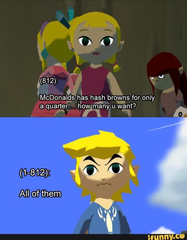 (812) McDonalds has hash browns for only a quarter!.... haw many u want ...