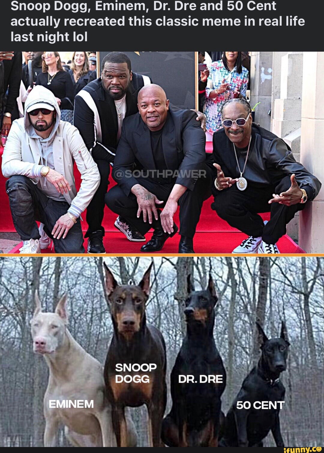 Snoop Dogg, Eminem, Dr. Dre and 50 Cent actually recreated this classic ...