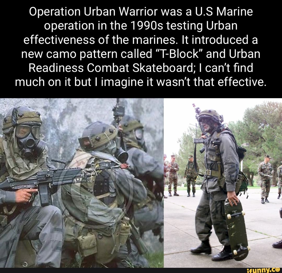 Operation Urban Warrior was a U.S Marine operation in the 1990s testing ...