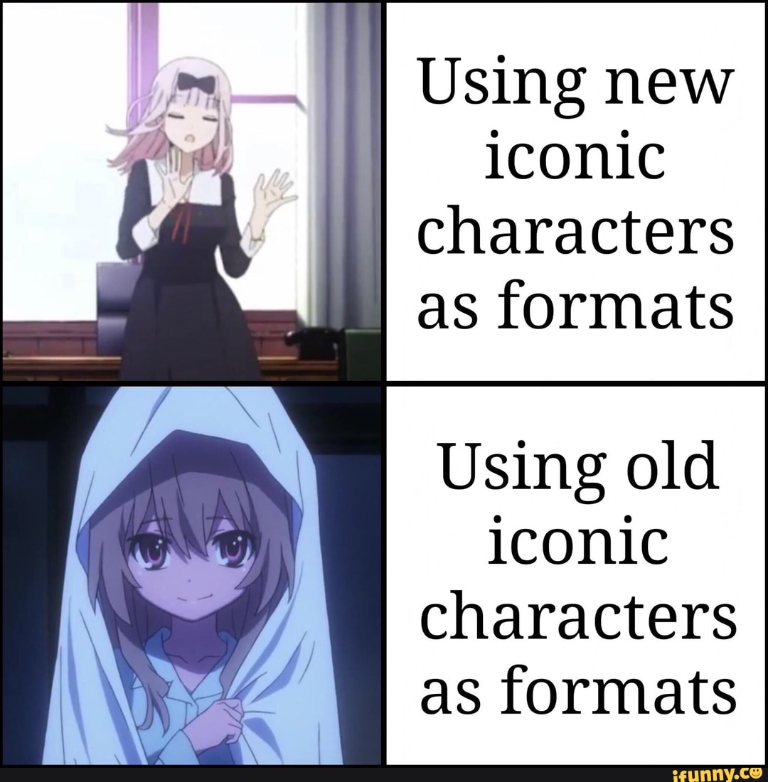 Using new iconic characters as formats Using old íconic characters as ...