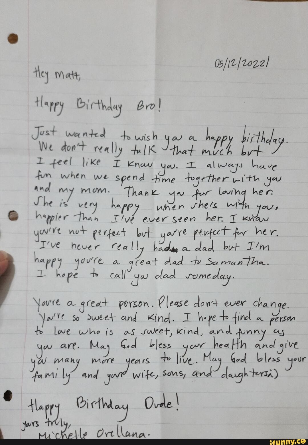 Hey W\ att, Happy Bro Just We wanted ty wish you he birth We dot really ...