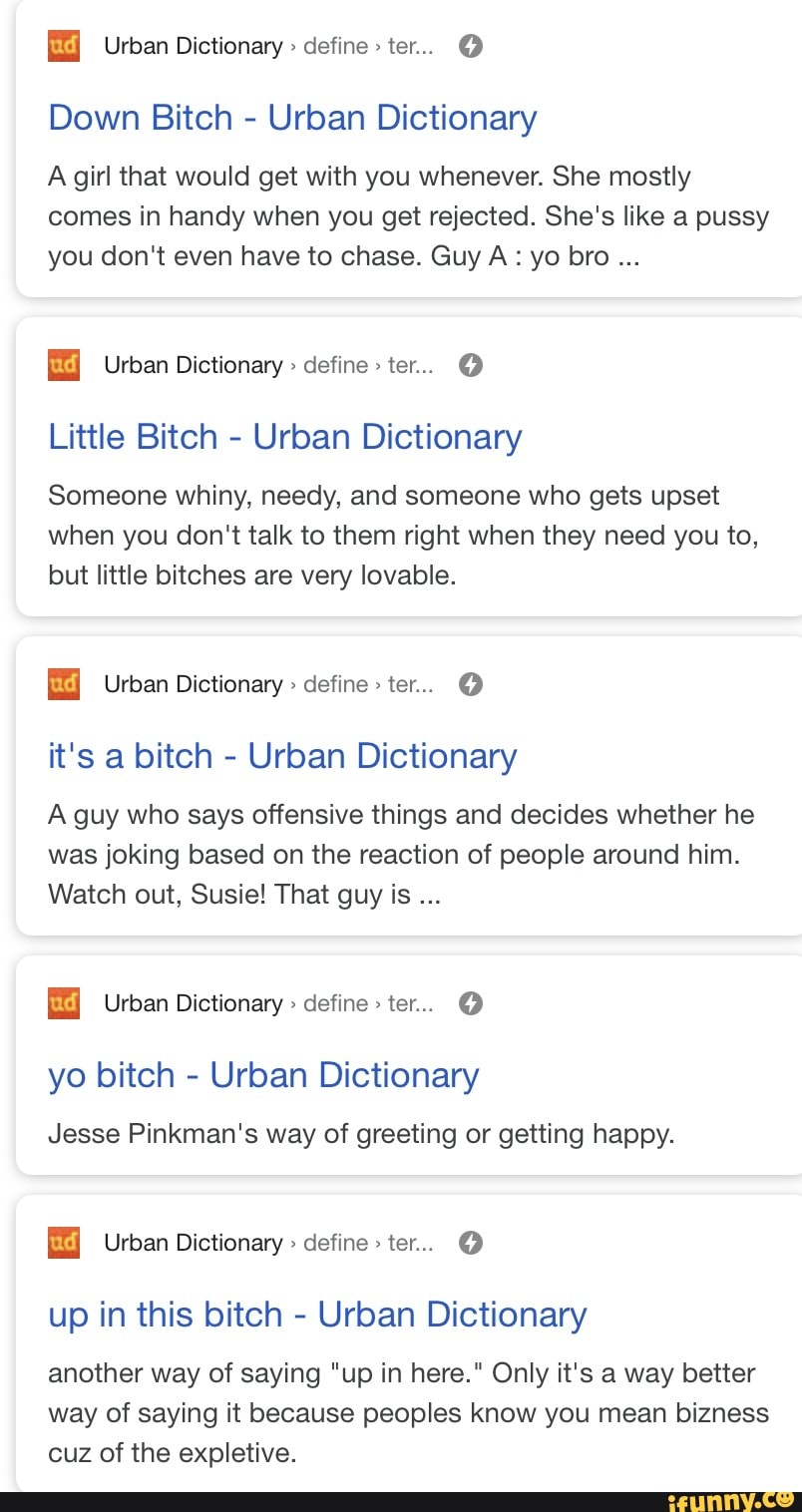 Urban Dictionary define ter... Down Bitch - Urban Dictionary A girl ...