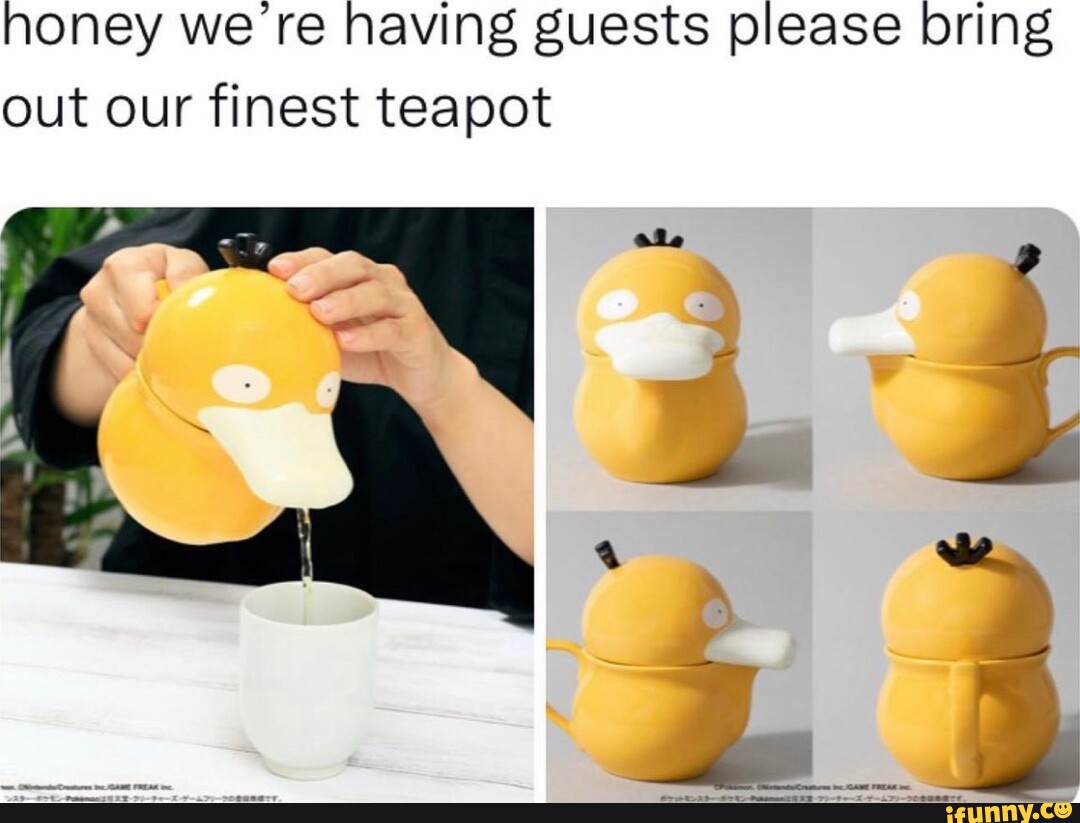 Honey we re naving guests please bring out our finest teapot - iFunny