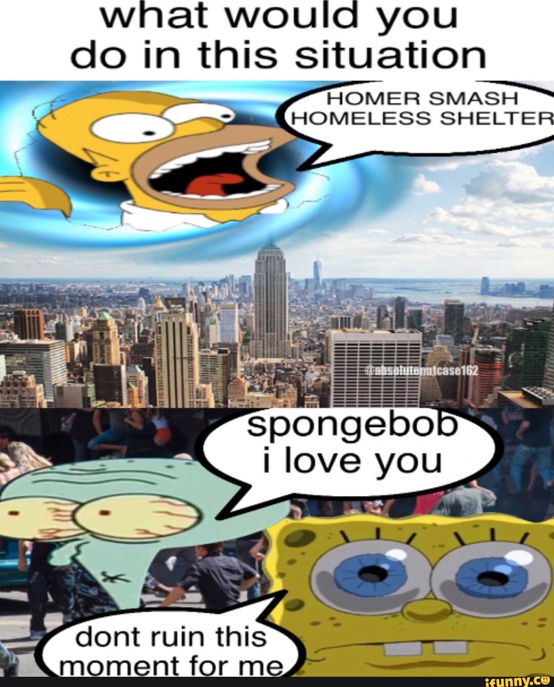 What would you do in this situation HOMER SMASH HOMELESS SHELTER love ...