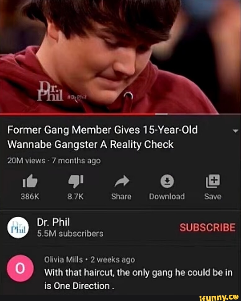 Former Gang Member Gives 15-Year-Old Wannabe Gangster A Reality Check ... Former Gang Member Gives 15-Year-Old Wannabe Gangster A Reality Check ...