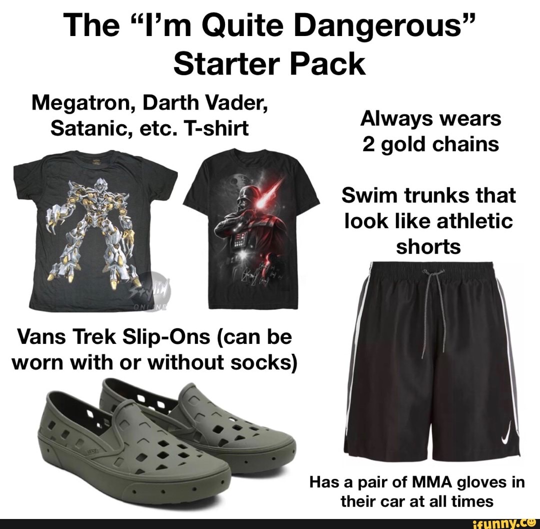 The "I'm Quite Dangerous" Starter Pack Megatron, Darth Vader, Satanic ...