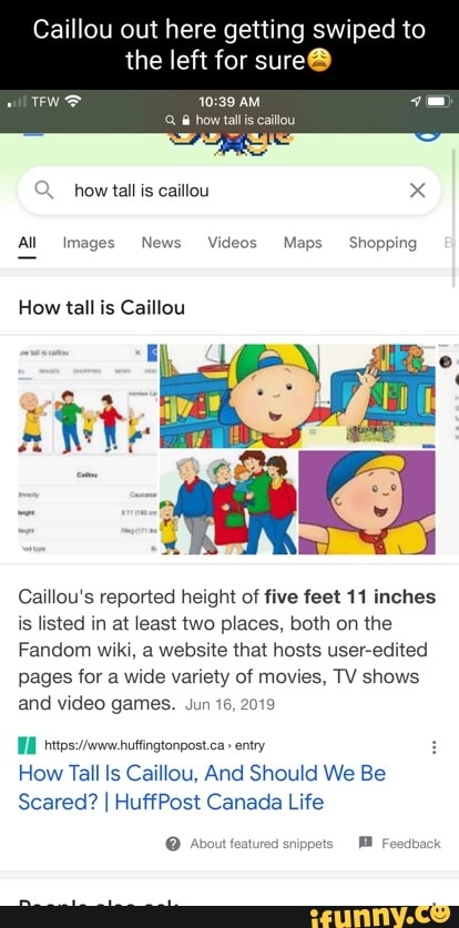 Caillou memes. Best Collection of funny Caillou pictures on iFunny