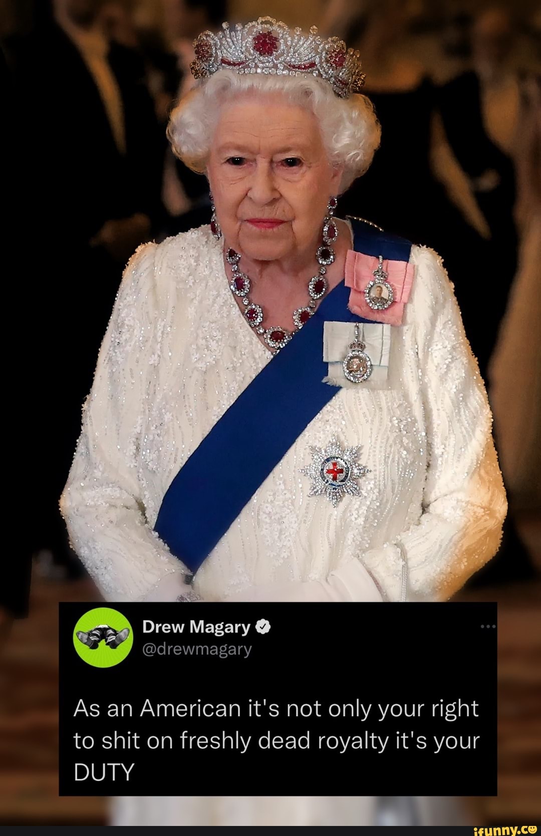 Drew Magary @drewmagary As an American it's not only your right to shit ...