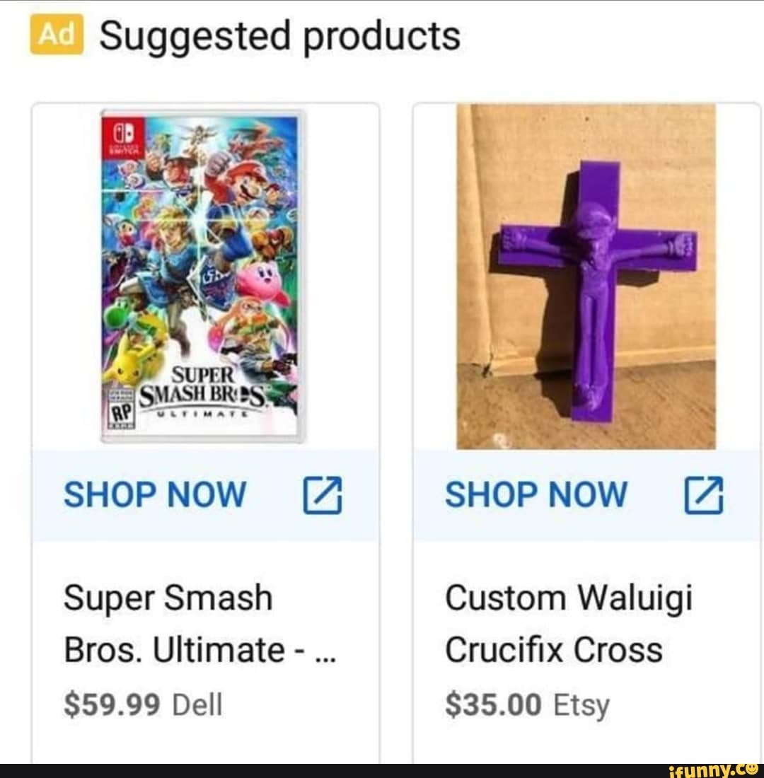 Suggested products SHOPNOW [4 SHOPNOW Super Smash Custom Waluigi Bros ...