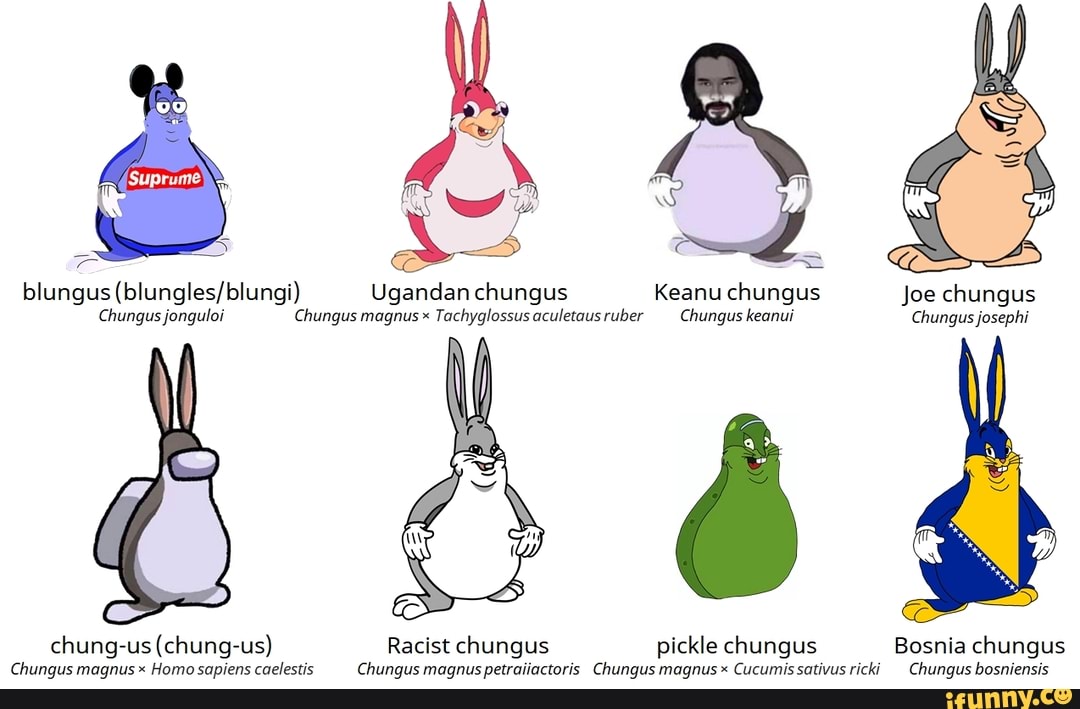 Blungus Ugandan chungus Keanu chungus Joe chungus chung-us (chung-us ...