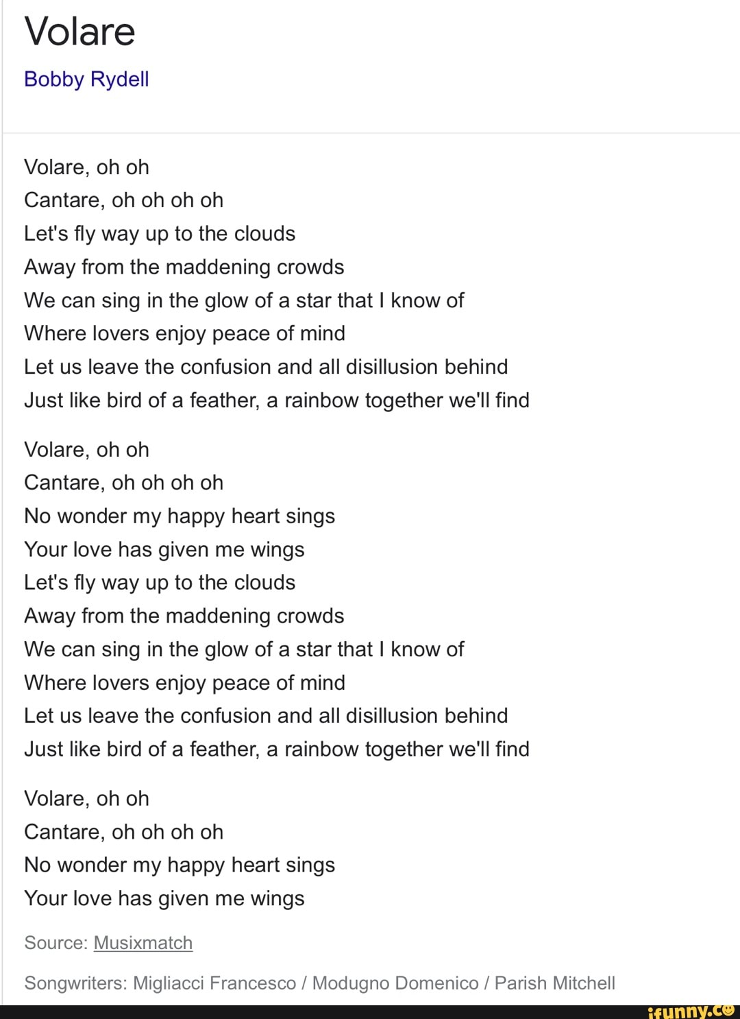 Volare memes. Best Collection of funny Volare pictures on iFunny