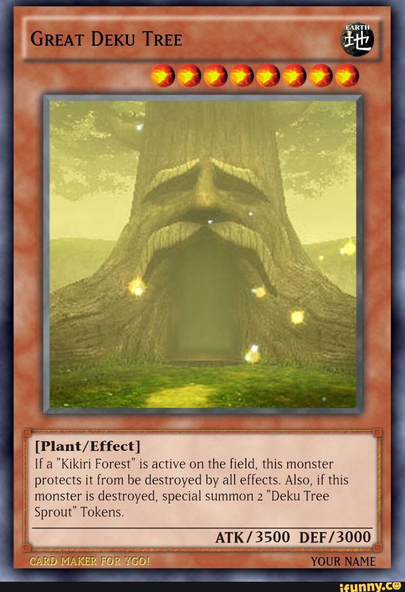 GREAT DExu TREE DAD If a "Kikiri Forest" is active on the field, this ...