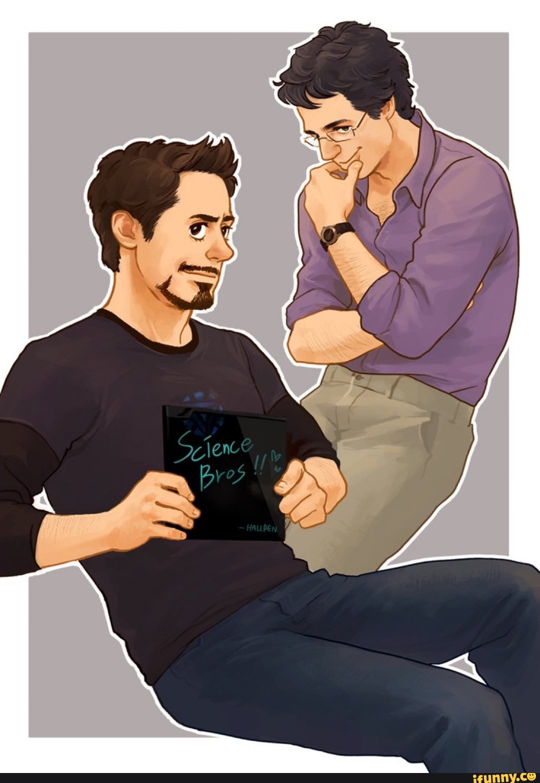 Tony Stark And Bruce Banner Science Bros