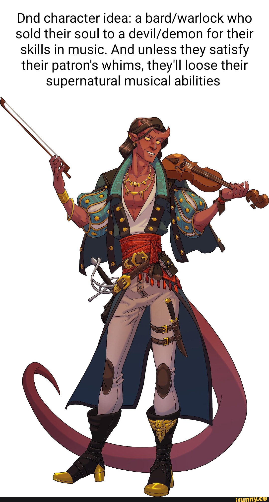 Dnd character idea: a who sold their soul to a for their skills in ...