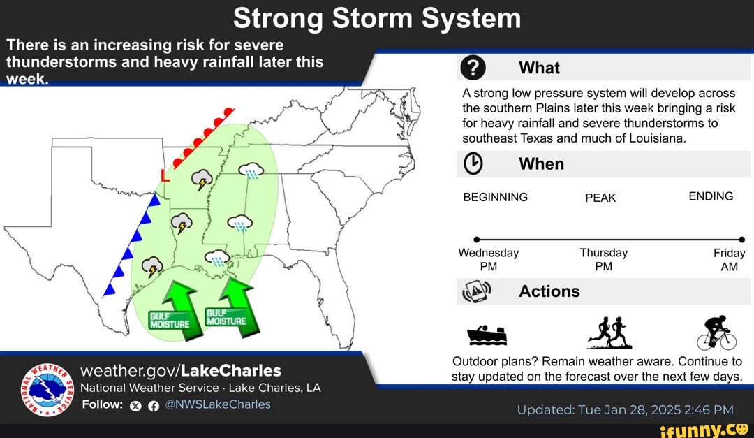 Strong Storm System There is an increasing risk for severe ...
