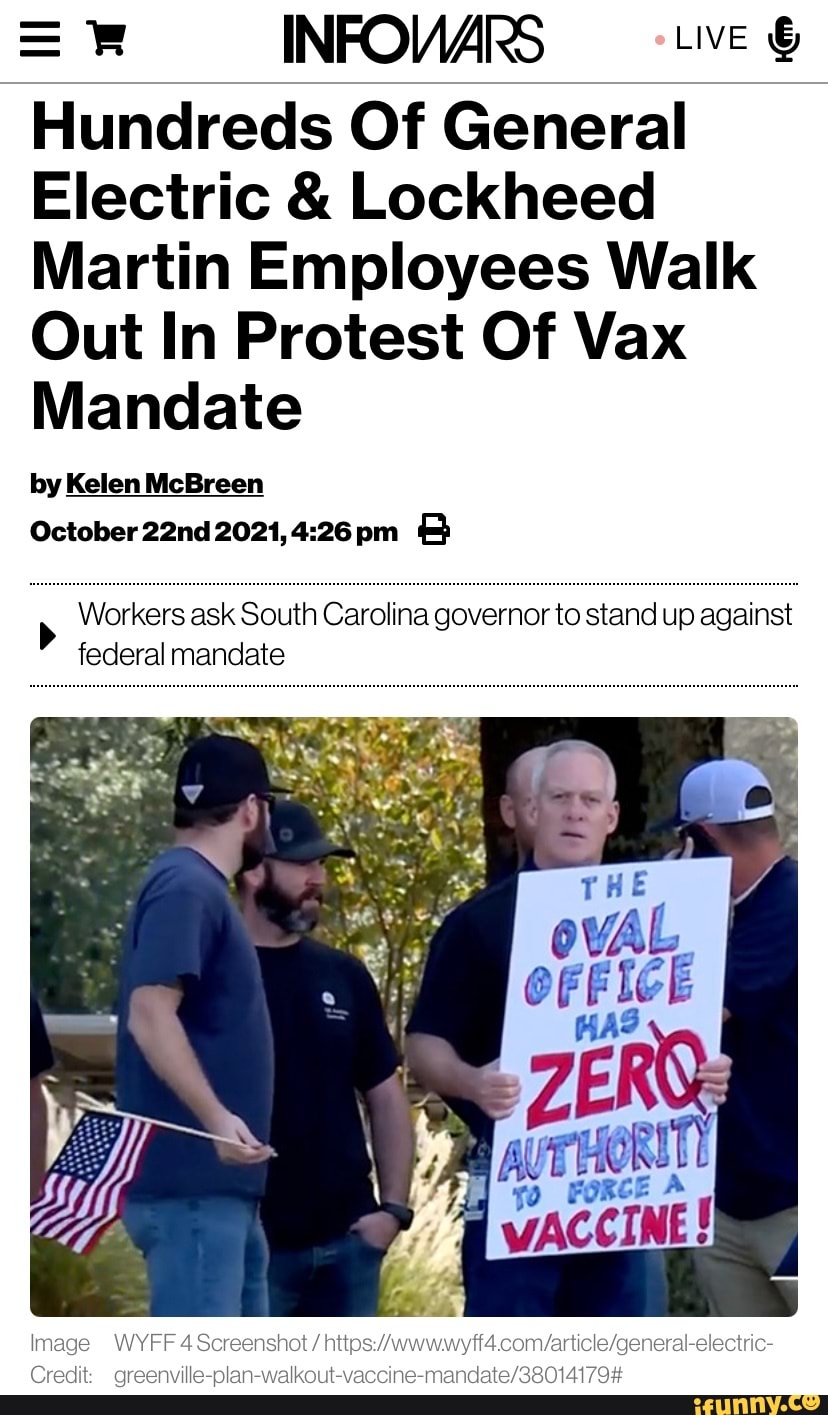 INFOUARS Hundreds Of General Electric & Lockheed Martin Employees Walk ...