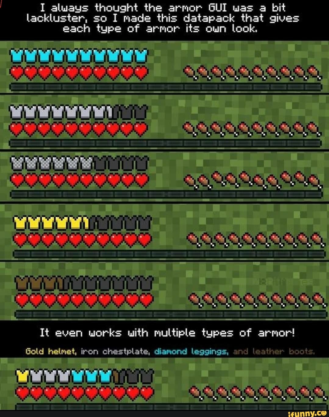 I always thought the armor GUI was a bit lackluster, so I made this ...