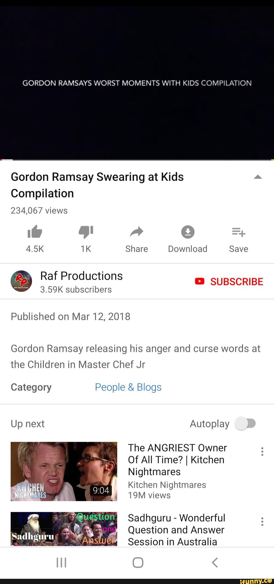 GORDON RAMSAYS WORST MOMENTS WITH KIDS COMPILATION Gordon Ramsay ...