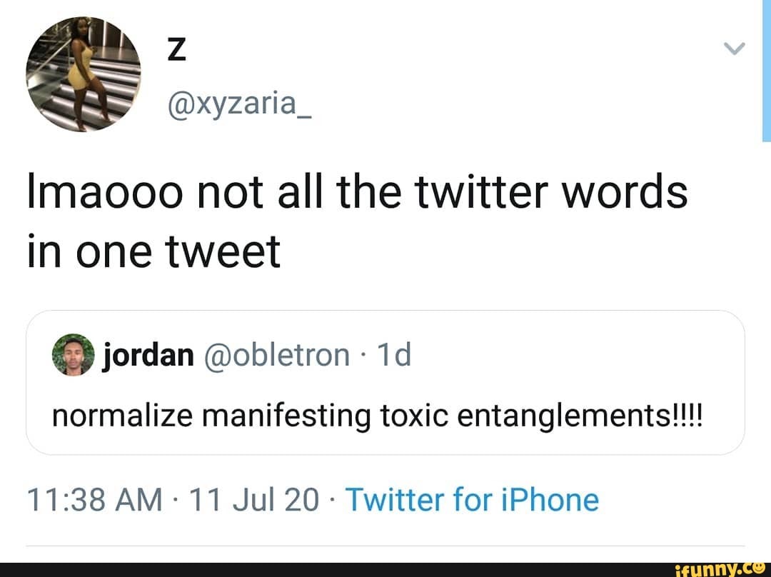 Imaooo not all the twitter words in one tweet jordan @obletron ...