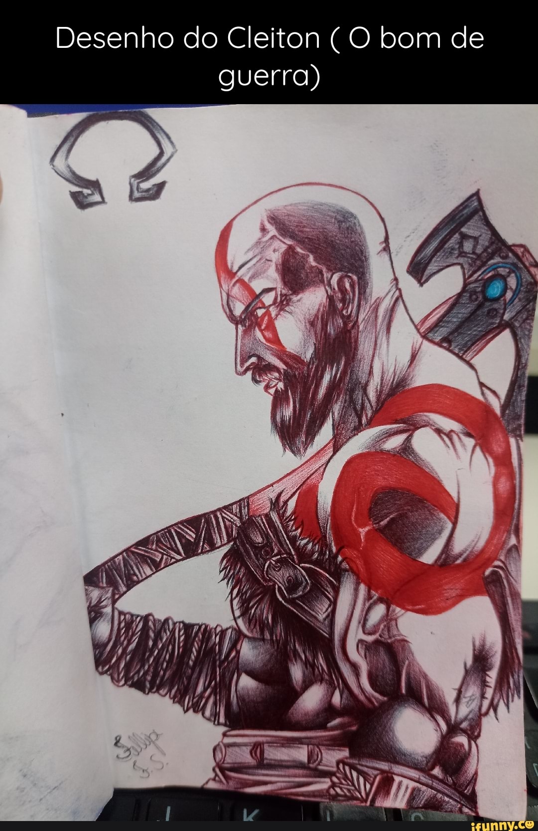 Desenho do Cleiton (O bom de guerra) - )