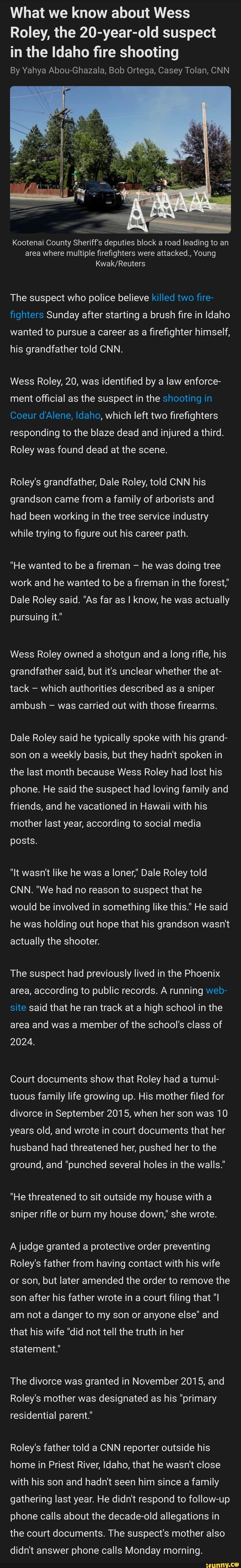 What we know about Wess Roley, the 20-year-old suspect in the Idaho ...