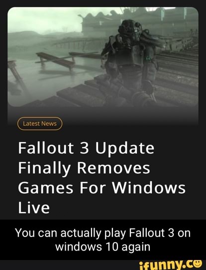 Play fallout 3 on windows 10 - yigala