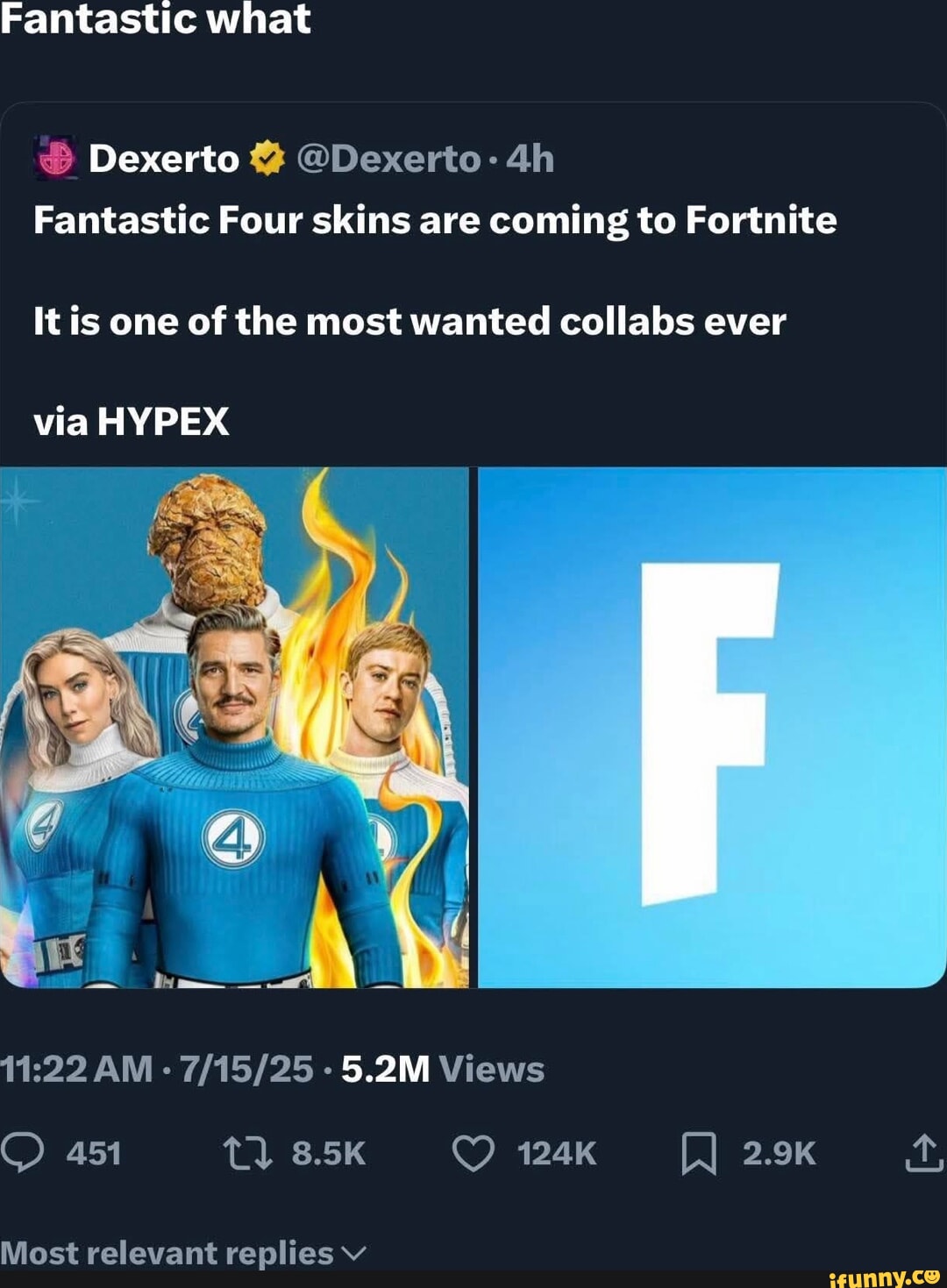 Fantastic what Dexerto @Dexerto- Fantastic Four skins are coming to ...