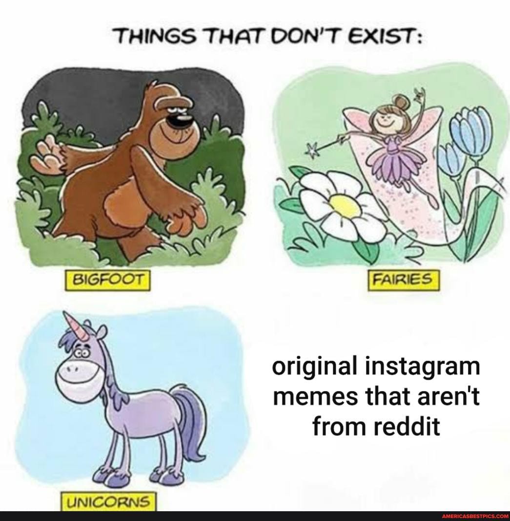 THINGS THAT DON'T EXIST: original instagram memes that aren't from ...
