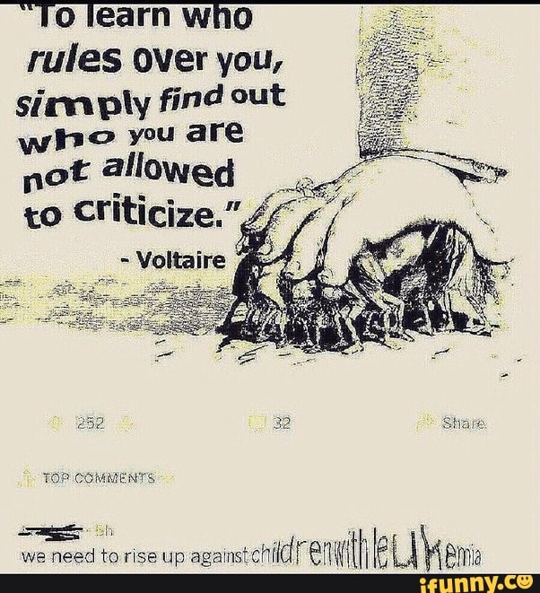 O learn who rules over you, simply find out who you are Jai allowed to ...