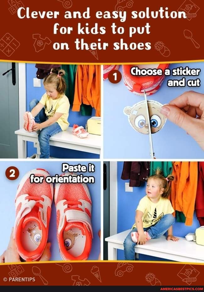 Clever and easy solution for kids to put on their shoes - Clever and ...