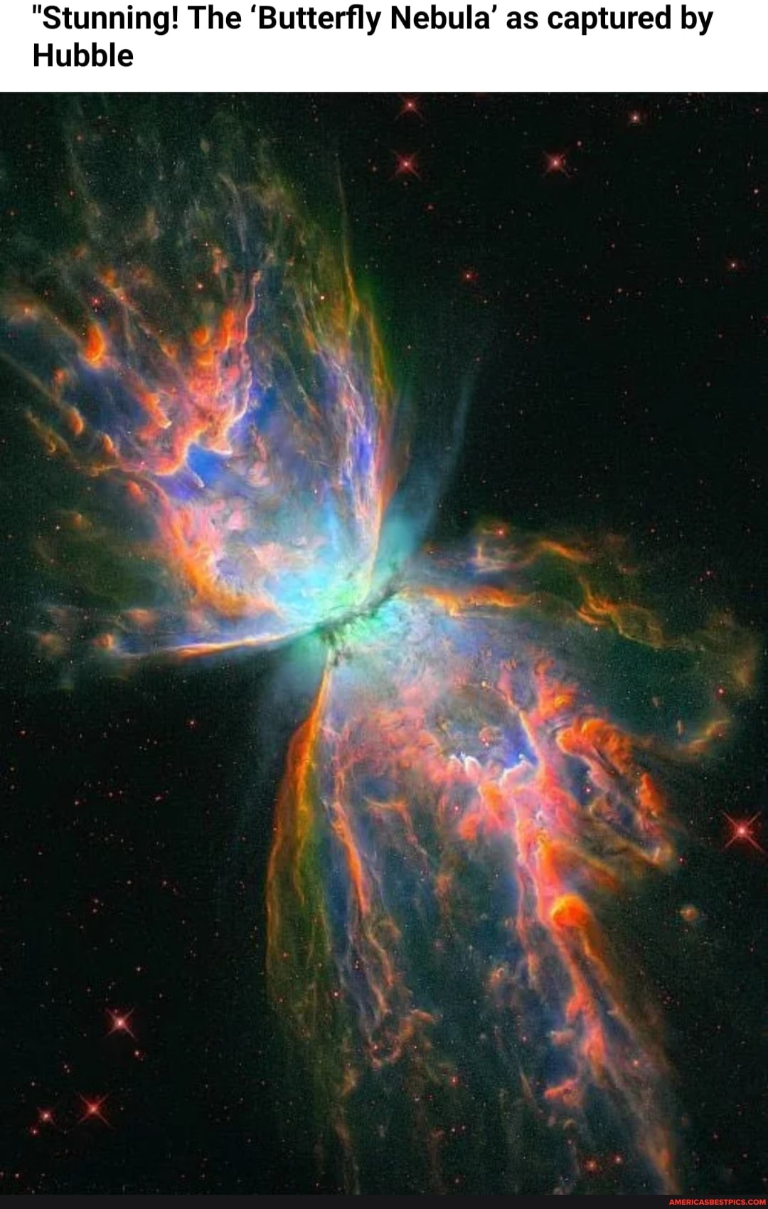 "Stunning! The 'Butterfly Nebula' as captured by Hubble - America’s ...