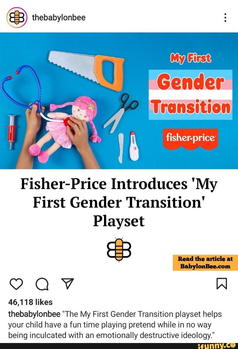 Thebabylonbee MylEirst Gender Transition fisherprice Fisher-Price ...
