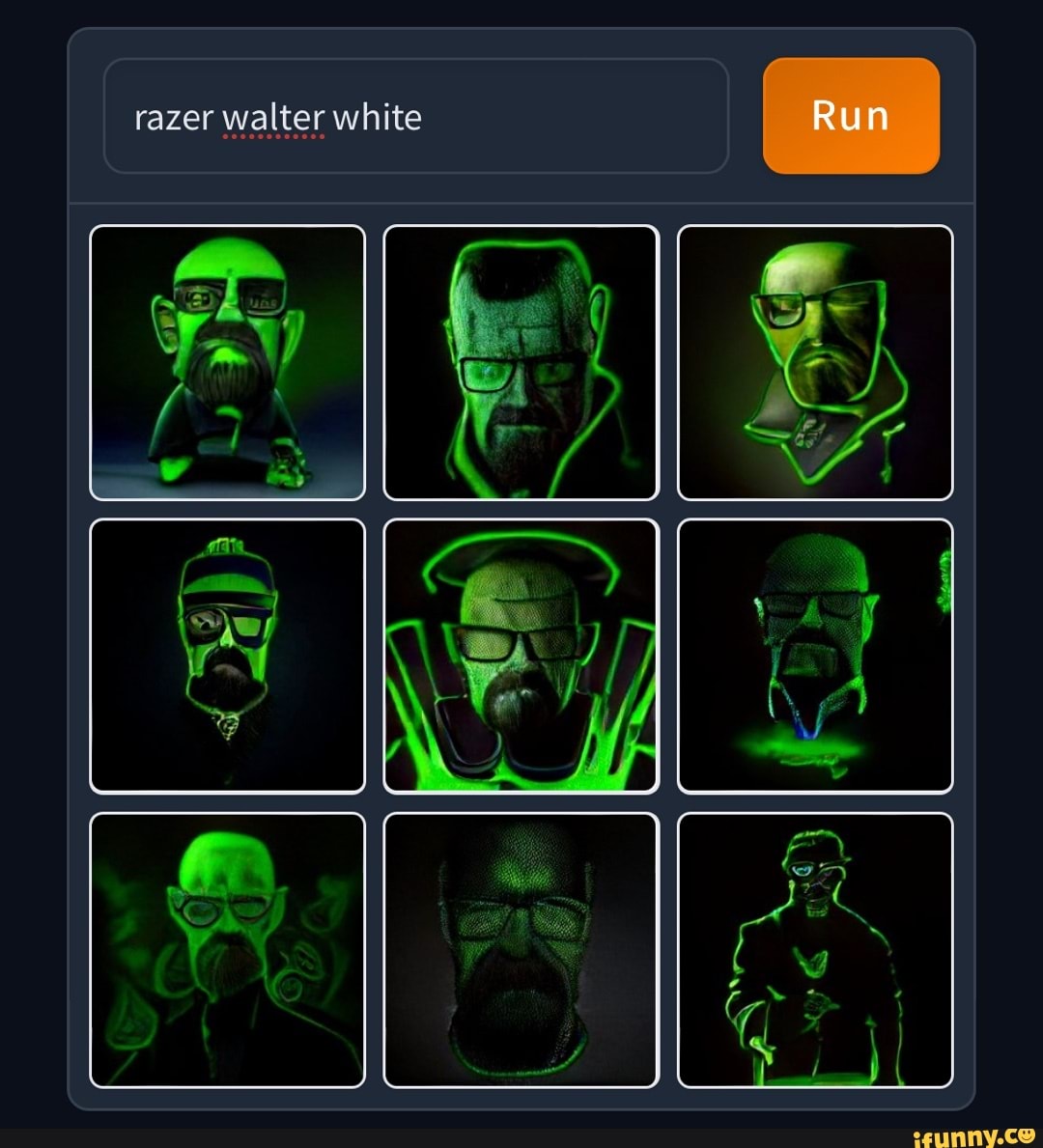 Razer walter white walter Run - iFunny