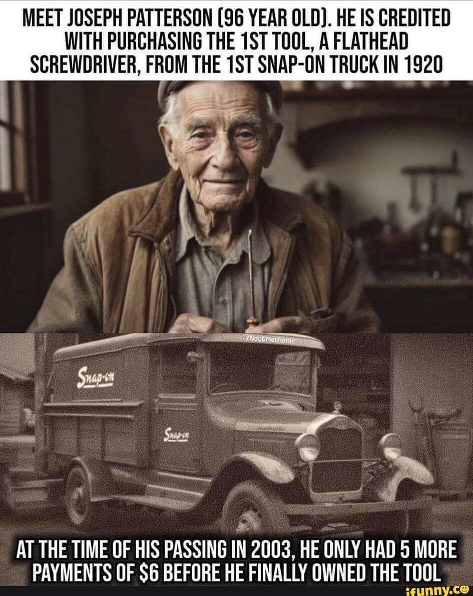 MEET JOSEPH PATTERSON (96 YEAR OLD). HE IS CREDITED WITH PURCHASING THE ...