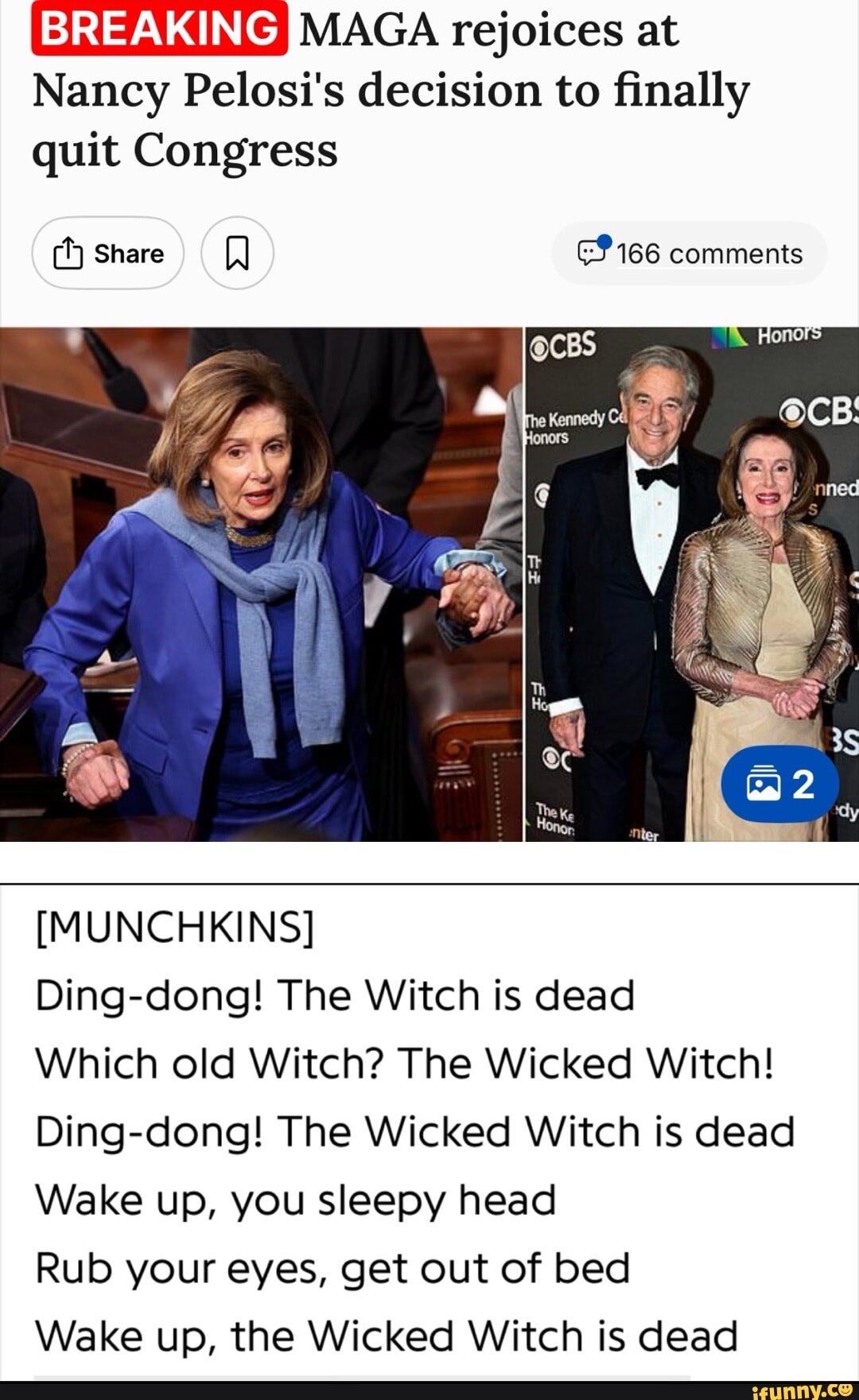 MAGA rejoices at Nancy Pelosi's decision to finally BREAKING quit ...