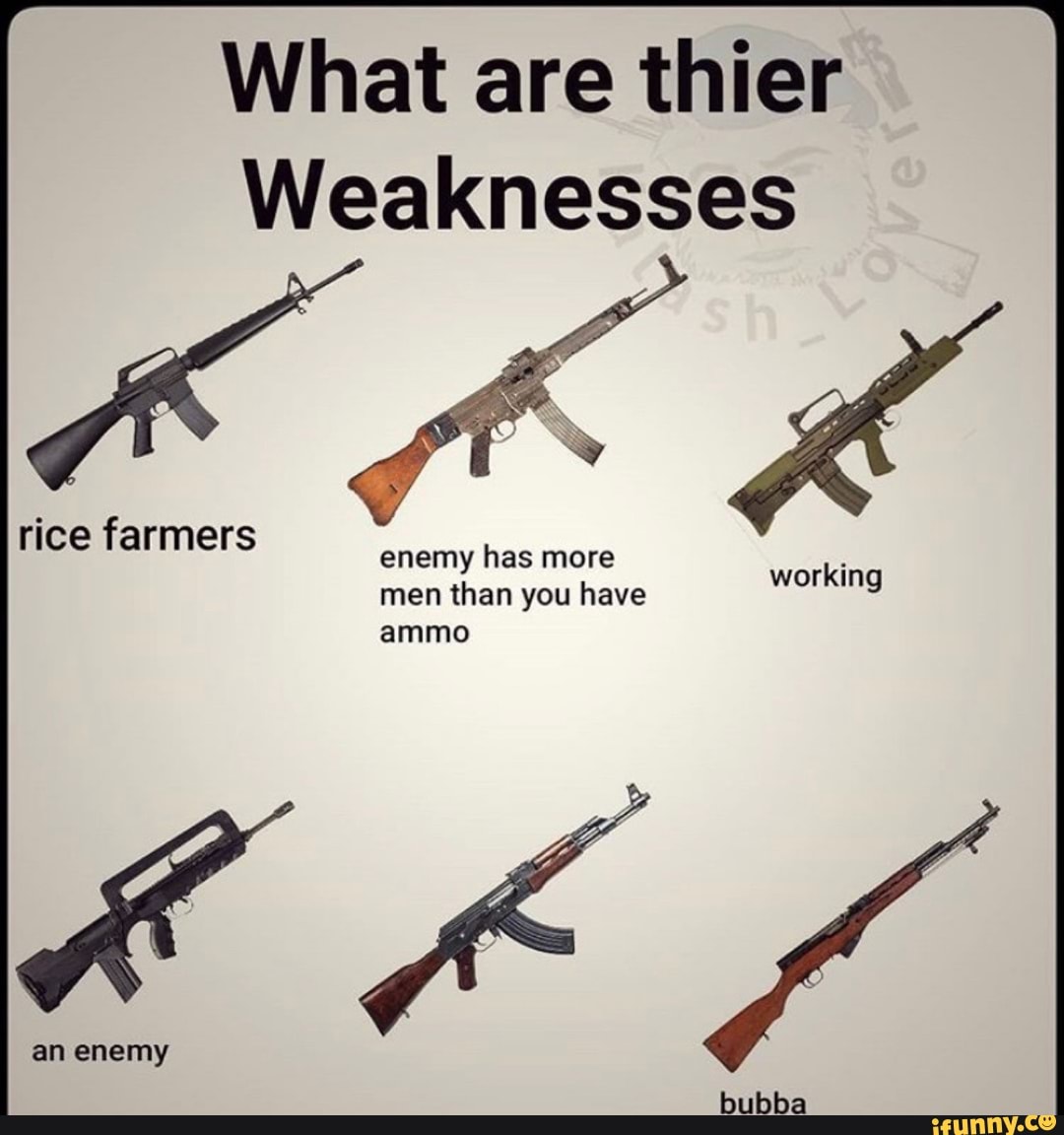 What are thier Weaknesses rice farmers enemy has more a men than you ...
