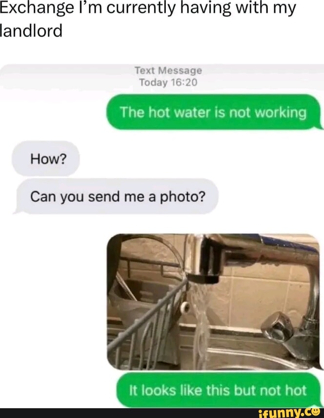 Exchange I'm currently having with my landlord Text Message Today The ...